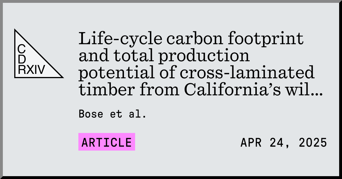 Life-cycle carbon footprint and total production potential of cross ...